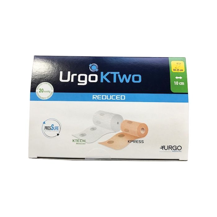 Urgo K-TWO Reduced Compression 20mmhg Bandage 18-25cm, 10cm Pack of 1 ...